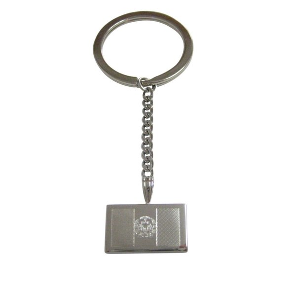 Kiola Designs | Accessories | Silver Toned Etched Afghanistan Flag ...